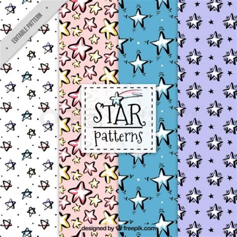 水彩背景具有不同类型星星的精美水彩图案模板免费下载ai格式626像素编号65802669 千图网