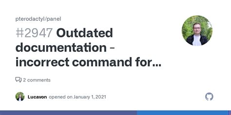 Outdated Documentation Incorrect Command For Crontab For Schedules · Issue 2947 · Pterodactyl