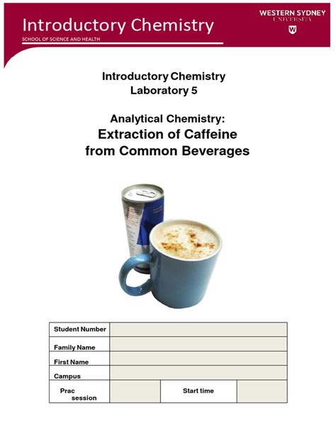 5 Extraction Of Caffeine V2 Pdf Thin Layer Chromatography Caffeine