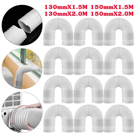 범용 플렉시블 튜브 환풍기 파이프 공기 환기 파이프 호스 에어컨 배기 덕트 공기 시스템 벤트 15 M 2m 130mm 150mm