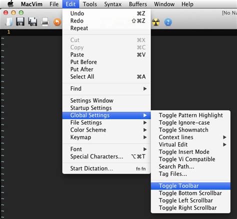 How To Make Icons Appear At Top Of Macvim Again Ask Different