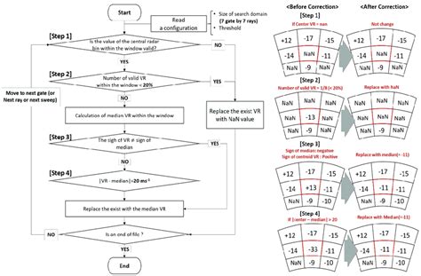 Flowchart For Noise Correction And Conceptual Diagram For Noise
