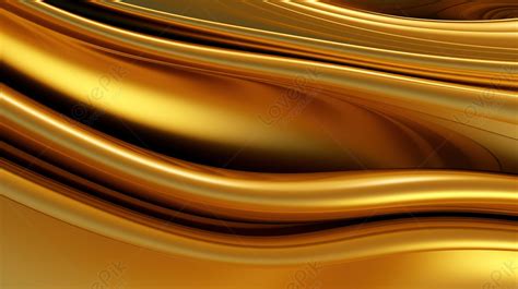 플라스틱 튜브 표면에 황금색으로 왜곡된 3차원 파동이 갖는 평행곡선의 미적 매력 금색 배경 황금색 배경 왜곡 배경 이미지 Hd 금색 황금색 왜곡 배경 사진 무료