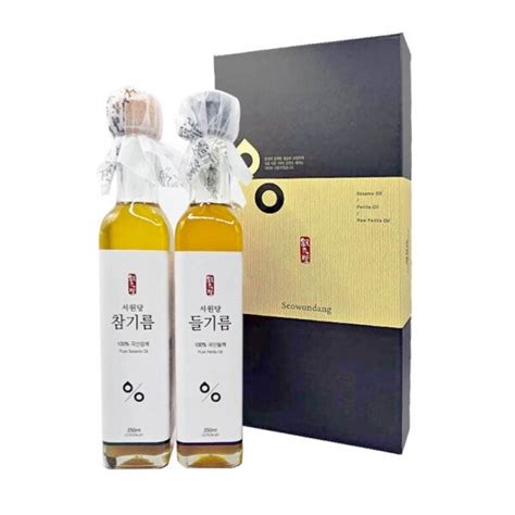 원주몰 선물세트 4호 참기름250ml 들기름250ml