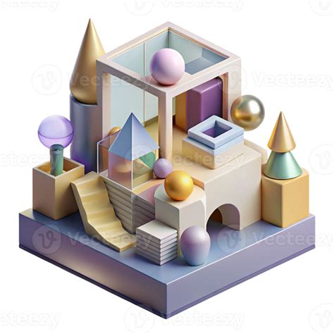 Elegant Contemporary Conceptual Architectural Model Abstract Forms Exploring Spatial