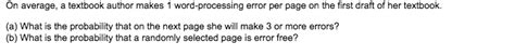 solved on average a textbook author makes 1 word processing