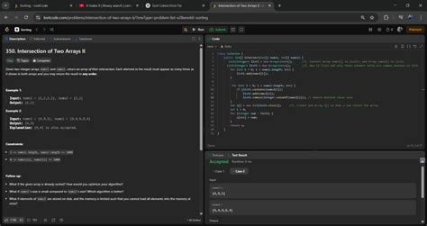 Day44 Leetcode Java Dsa Arrayintersection Codingchallenge Devansh Shukla