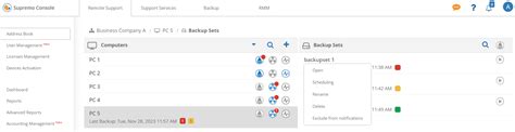 Manage Your Backup Sets