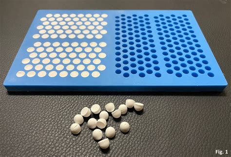 Picture Of Antibiotic Loaded Caso 4 Beads Showing A 6 Mm Bead Mat With