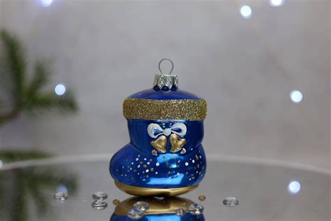 Ялинкова іграшка Новорічний чобіток Санта Шоп