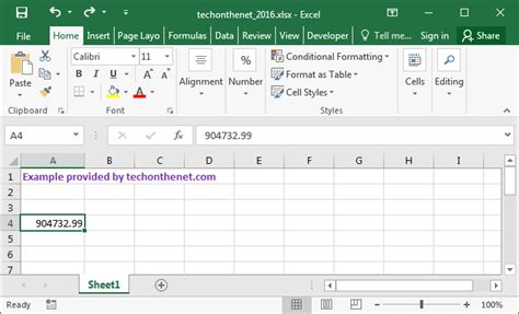 ms excel 2016 format display of text in cell ie numbers dates etc
