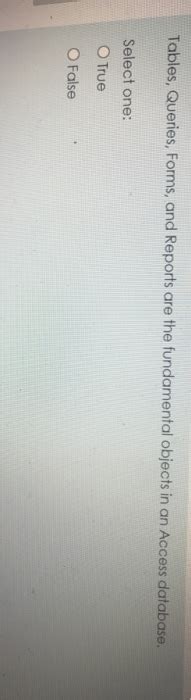 Solved In Ms Access A Parameter Query Is Used To Update