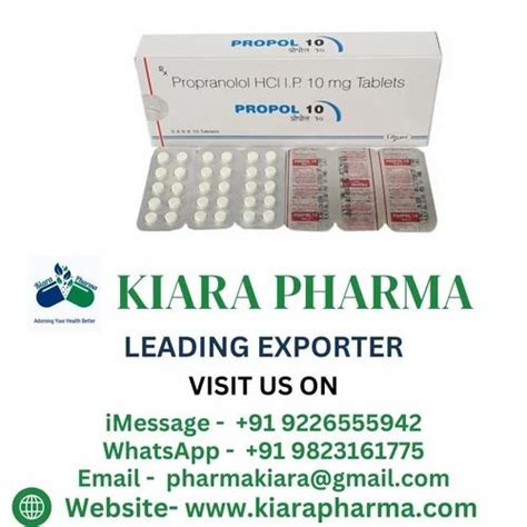 Propranolol Hydrochloride Tablet At Rs 427 Box प्रोप्रानोलोल हाइड्रोक्लोराइड टैबलेट In Nagpur