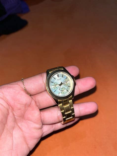 Casio Enticer Gold Fesyen Wanita Jam Tangan Di Carousell