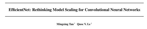〈論文研討〉efficientnet Rethinking Model Scaling For Convolutional Neural