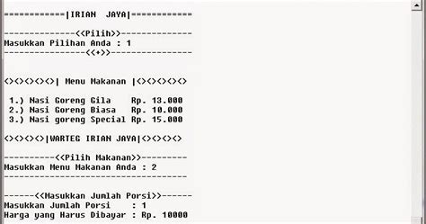 Membuat Program Dengan Metode If Else Dan Switch Case Catatan Ryan