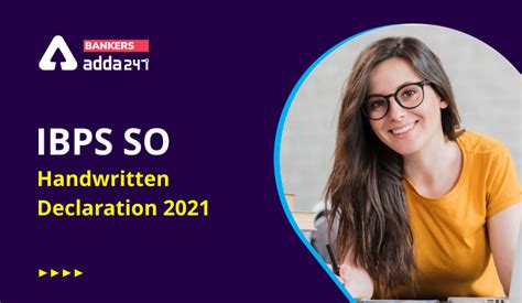 Ibps So Handwritten Declaration 2021 Check Format Pdf
