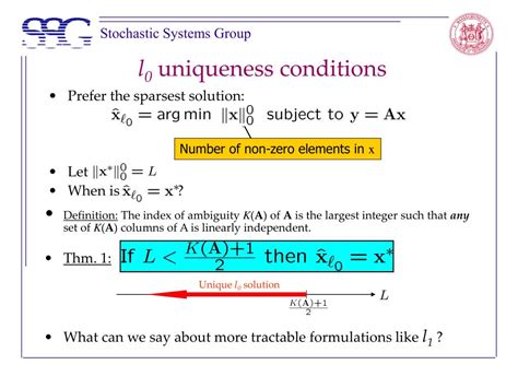Ppt Optimal Sparse Representations In General Overcomplete Bases