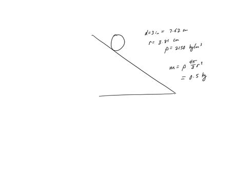Solved A Sphere Has Spherically Symmetric Mass Distribution Its Average Density Is 2150 Kg M3