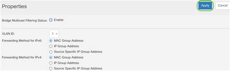 Configuration Of Multicast Forward All For Vlan Ports On Cisco Business