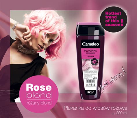 Delia Cameleo Rose Blonde Hair Różowa Płukanka Do Włosów Ibeauty