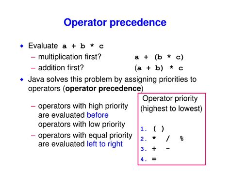 PPT Mastering Operator Precedence In Java PowerPoint Presentation Free Download ID 9634794