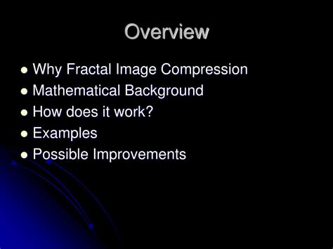 Ppt Fractal Image Compression Powerpoint Presentation Free Download Id1052404
