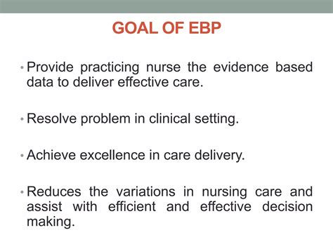 Evidence Based Practice Pptx