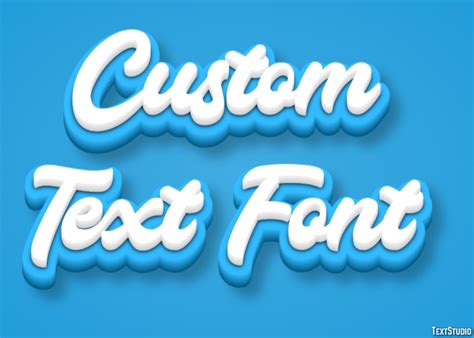 Custom Text Font Text Effect And Logo Design Font