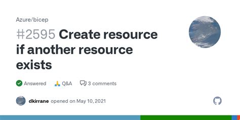 Create Resource If Another Resource Exists · Azure Bicep · Discussion 2595 · Github