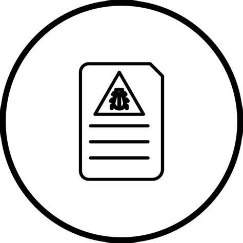 Bug Document Vector Icon 41065319 Vector Art At Vecteezy