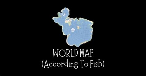 World Map According To Fish World Map According To Fish Magnet