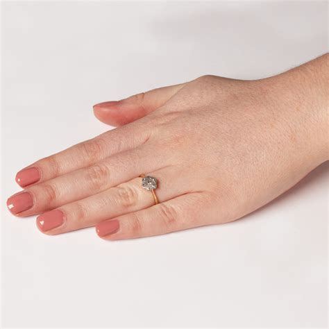 Edwardian 014ct Diamond Daisy Cluster Ring C1910s Farringdons