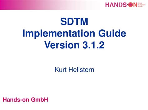 PPT SDTM Implementation Guide Version 3 1 2 PowerPoint Presentation Free Download ID 6813717