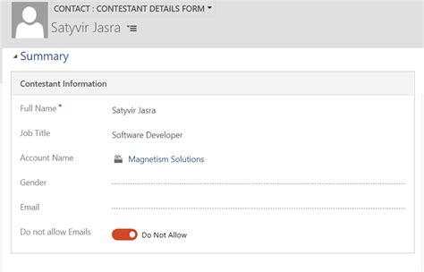 dynamics 365 portal entity form