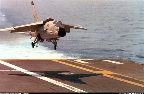 Vought F 8efn Crusader France Navy Aviation Photo 0758376