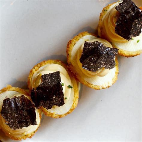 Napa Valley Food Fried Black Truffle Deviled Eggs