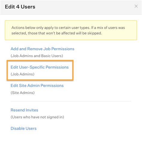 edit user specific permissions in bulk greenhouse support