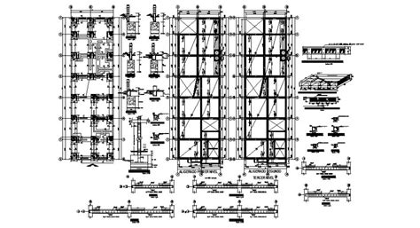 Foundation Installation Plan Detail 2d View Cad Construction Block Autocad File