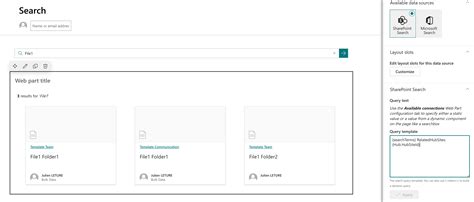 Sharepoint Pnp Modern Search Not Working With Refinable String For Hub
