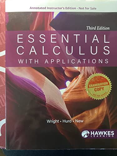 Essential Calculus With Applications Stanzatextbooks