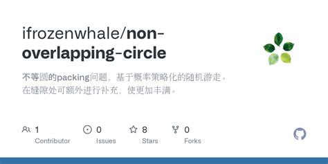 GitHub ifrozenwhale non overlapping circle 不等圆的packing问题基于概率策略化的随机