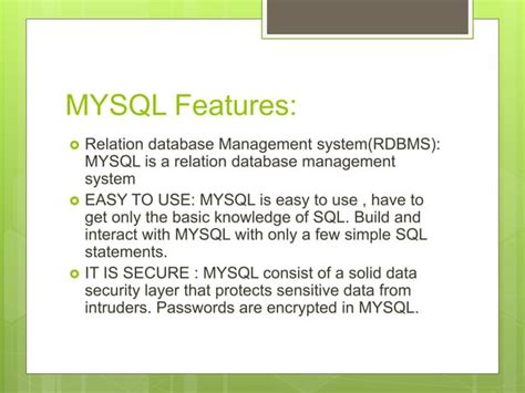 Case Study On Mysql In Rdbms Pptx