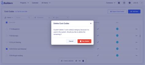 How To Merge And Delete Cost Codes In Buildern