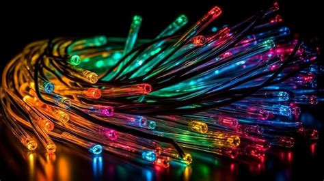 Premium Photo A Close Up Of A String Of Colorful Wires