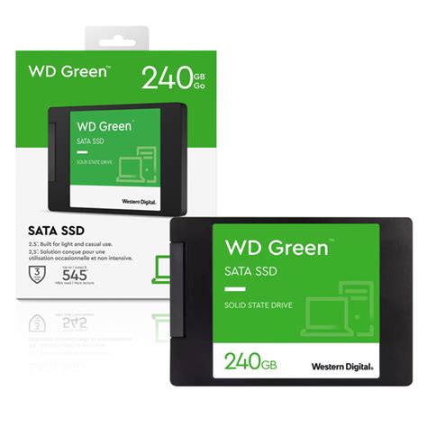 Ssd 240gb 25 Sata 3 545mbs Leit 465mbs Grav Wd Green Wds240g3g0a