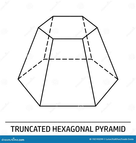 Truncated Hexagonal Pyramid Stock Illustration Illustration Of Educate Hexagonal 192193299