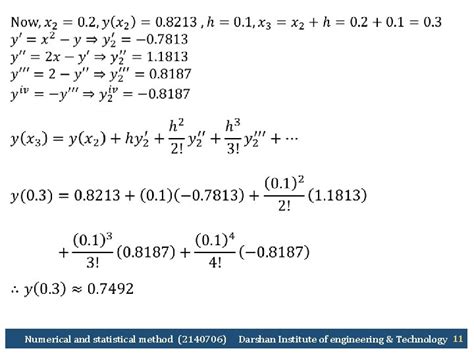 unit6 ordinary differential equation 2140706 numerical statistical methods