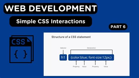 Intro To Css Part 6 Adding Simple Css Interactions Hover Effects