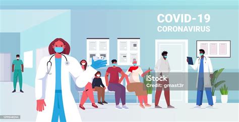 코로나바이러스 Pcr 진단 절차 Covid19 전염병 개념에 대한 신속한 검사를 받고 마스크에 인종 환자를 혼합 속도에 대한